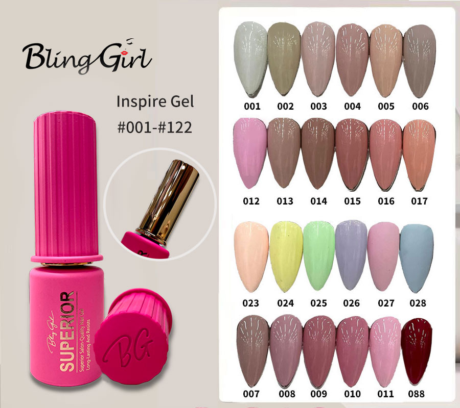 Bling Girl Superior Salon-Quality Nail Gel 18ml*24pieces [ R23SET04 ] | BlingGirl